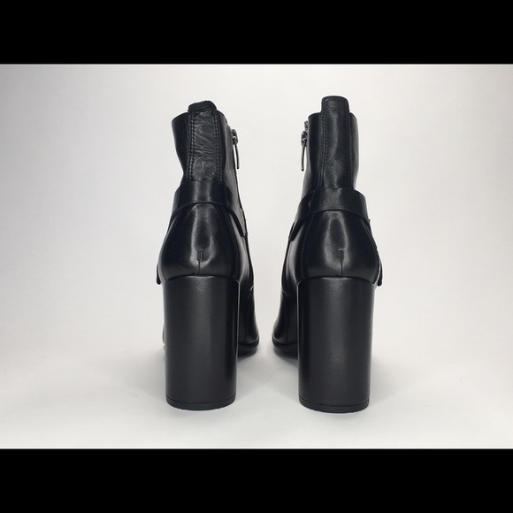 Ecco | Shoes | Ecco Shape 75 Block Heel Leather Side Zip Boots | Poshmark